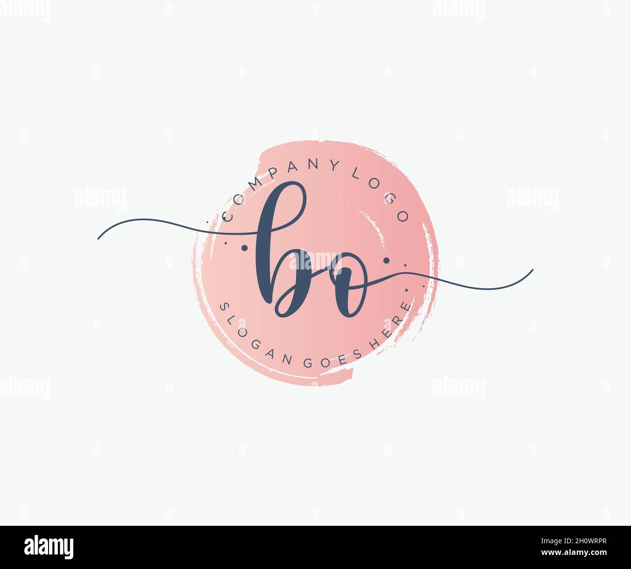 BO feminine logo. Usable for Nature, Salon, Spa, Cosmetic and Beauty ...