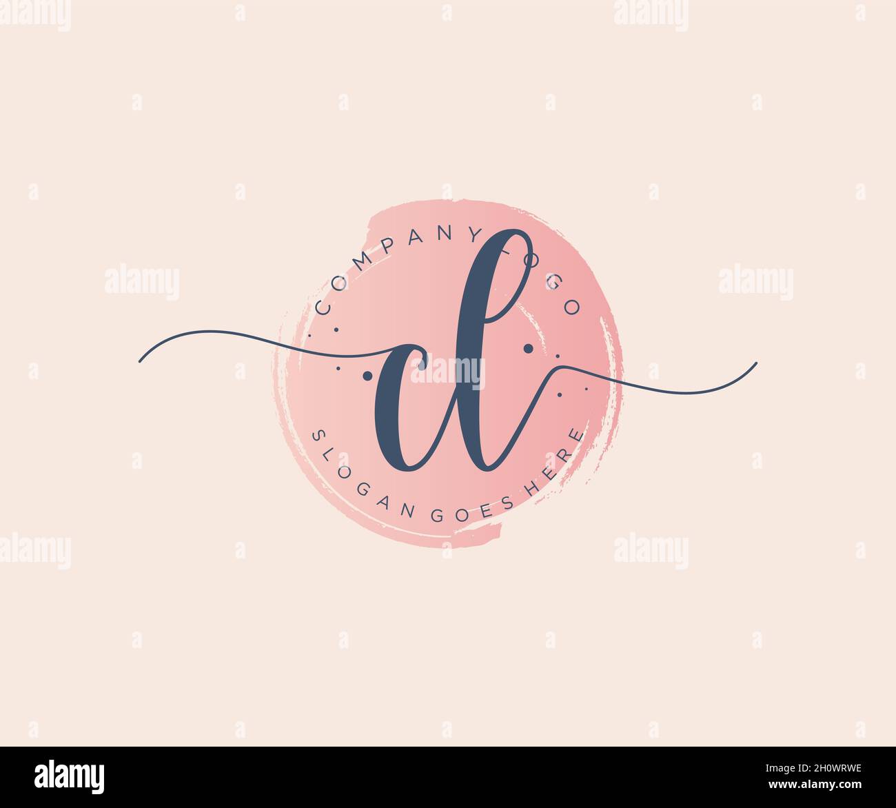 CL feminine logo. Usable for Nature, Salon, Spa, Cosmetic and Beauty ...