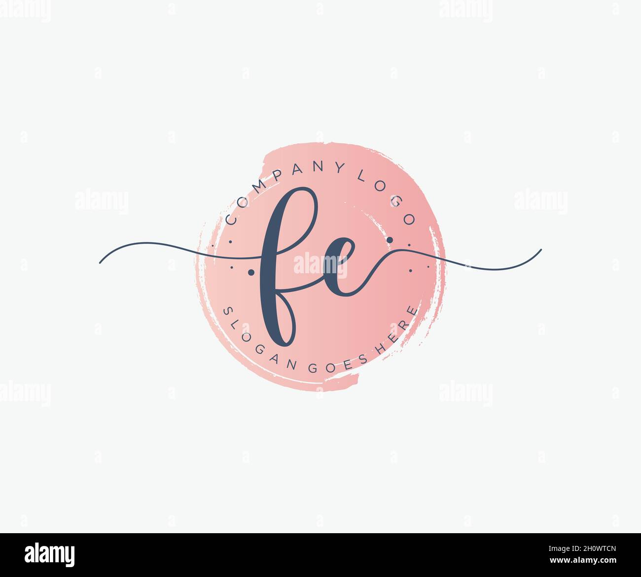 FE feminine logo. Usable for Nature, Salon, Spa, Cosmetic and Beauty ...