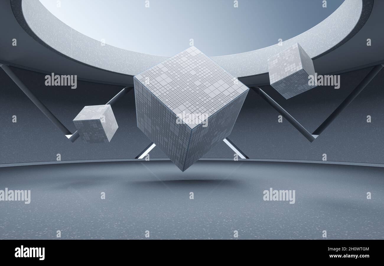 Round cubes hi-res stock photography and images - Alamy