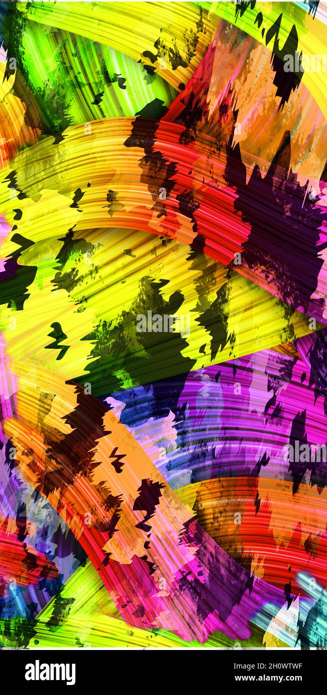 textile fashion prints, modern designs Stock Photo - Alamy
