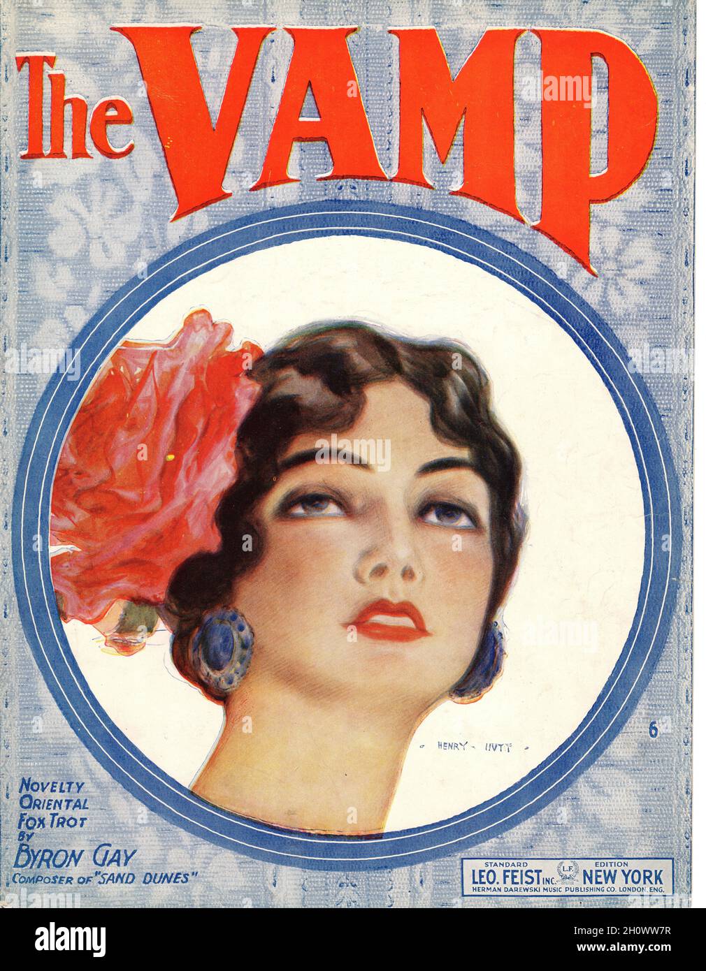 The Vamp., 1919 novelty oriental fox trot with color illustration by ...
