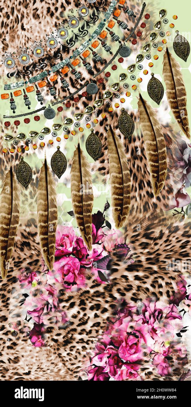 textile fashion prints, modern designs Stock Photo - Alamy