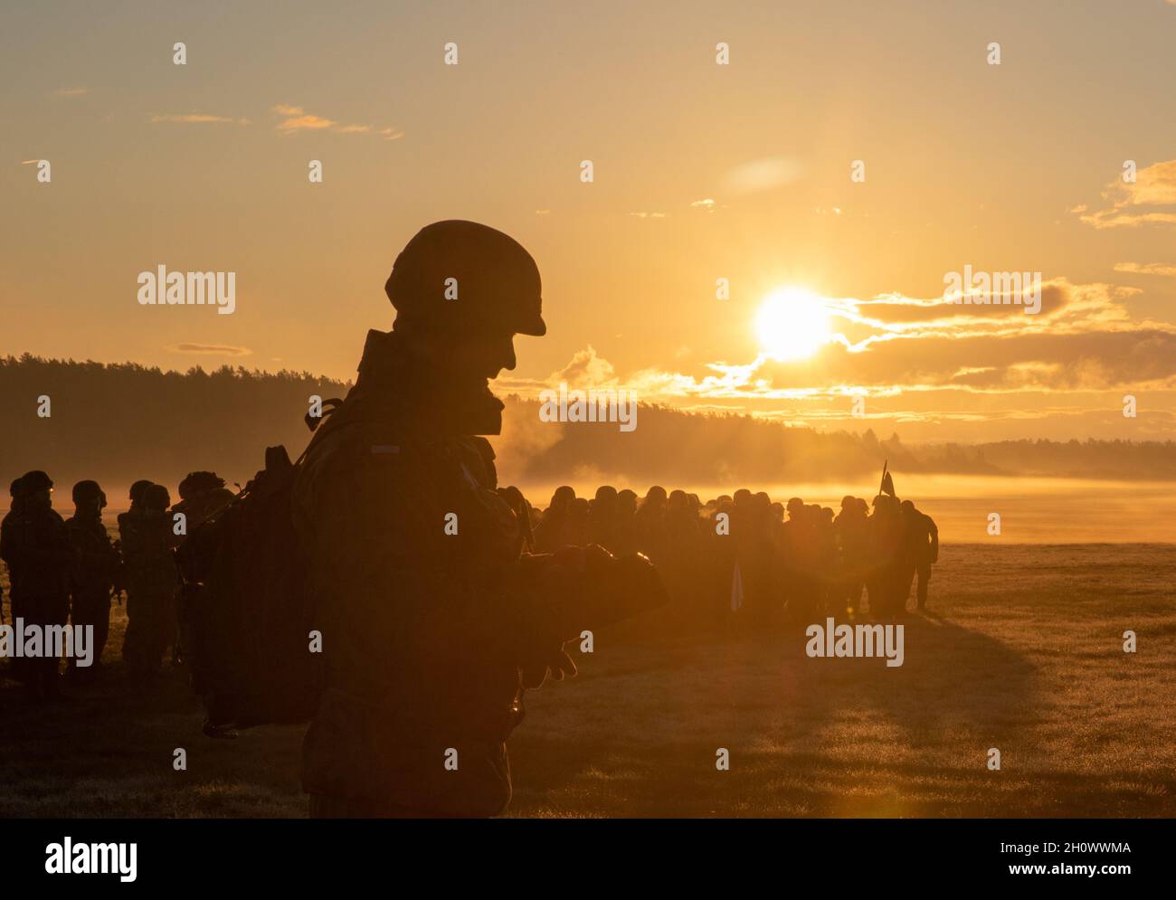 Polish Land Forces gather for the opening ceremony of Victory Eagle at ...