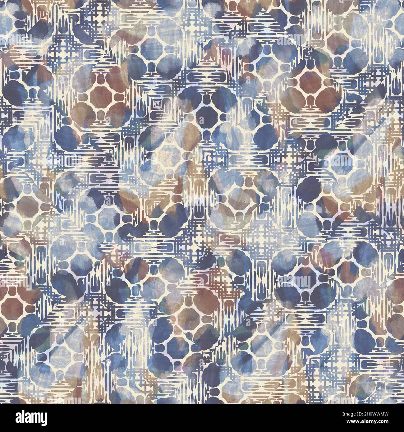 Rustic french grey circle printed fabric. Seamless european style soft ...