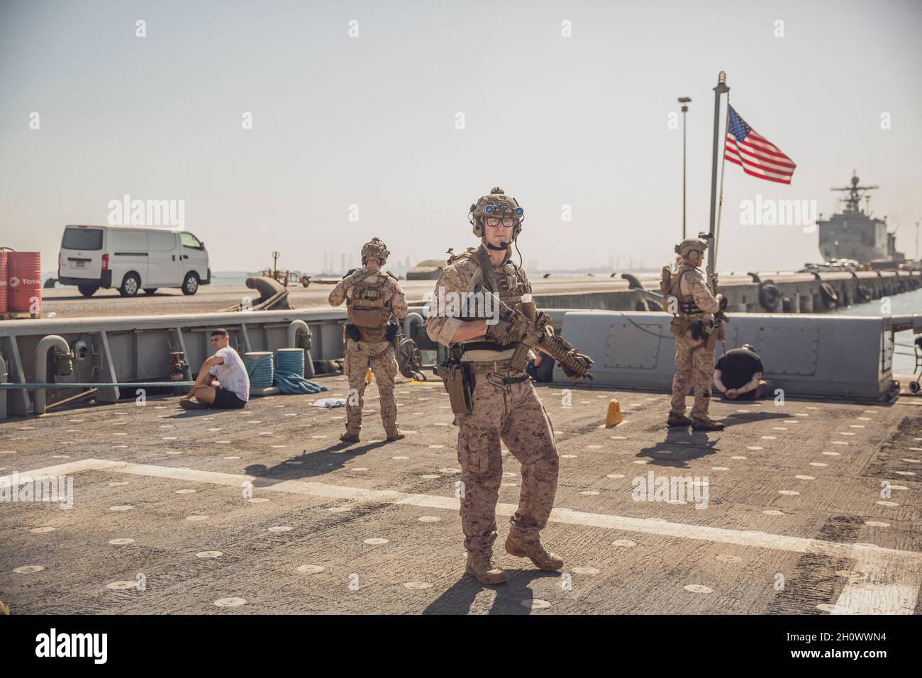 NAVAL SUPPORT ACTIVITY BAHRAIN (Sept. 22, 2021) – Marines assigned to ...