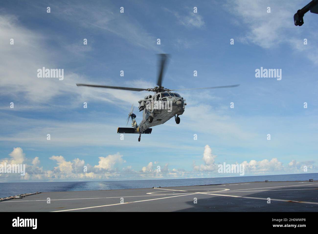 PHILIPPINE SEA, September 19, 2021- A MH-60s attached to Helicopter Sea ...