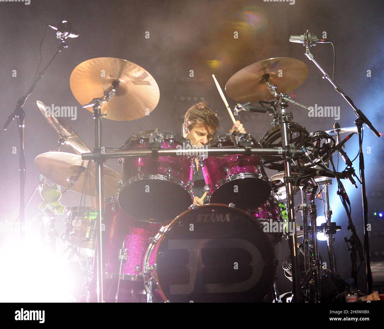 OCTOBER 14: Roger Taylor of Duran Duran performs at Chastain Park ...