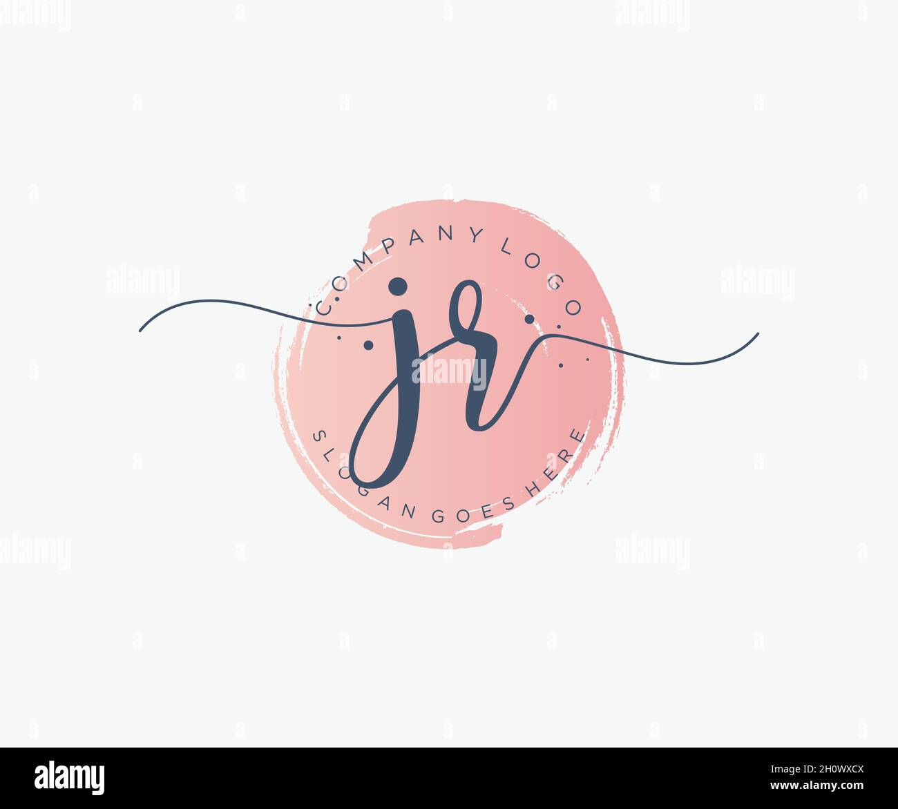 JR feminine logo. Usable for Nature, Salon, Spa, Cosmetic and Beauty ...