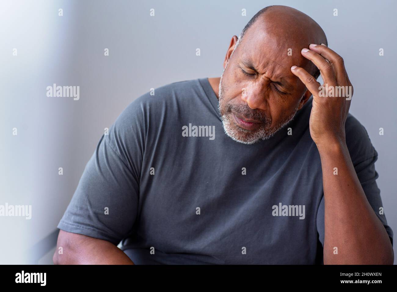 Mature man feeling intense hi-res stock photography and images - Alamy