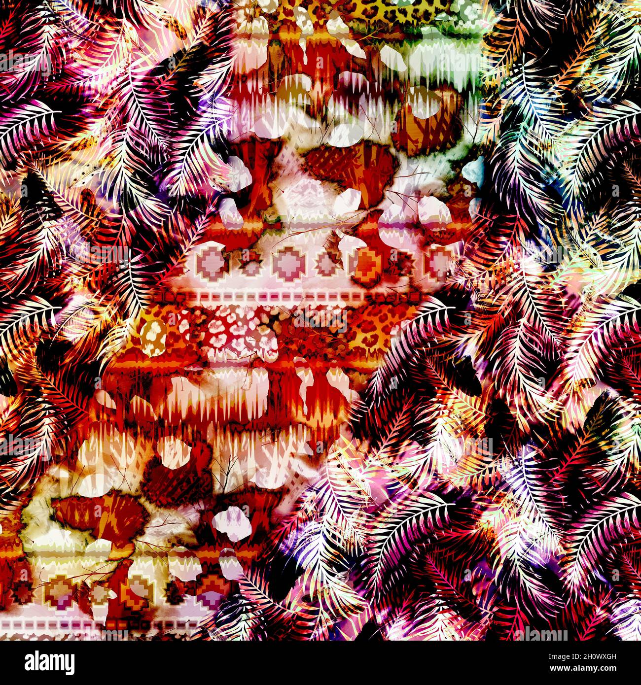 textile fashion prints, modern designs Stock Photo - Alamy