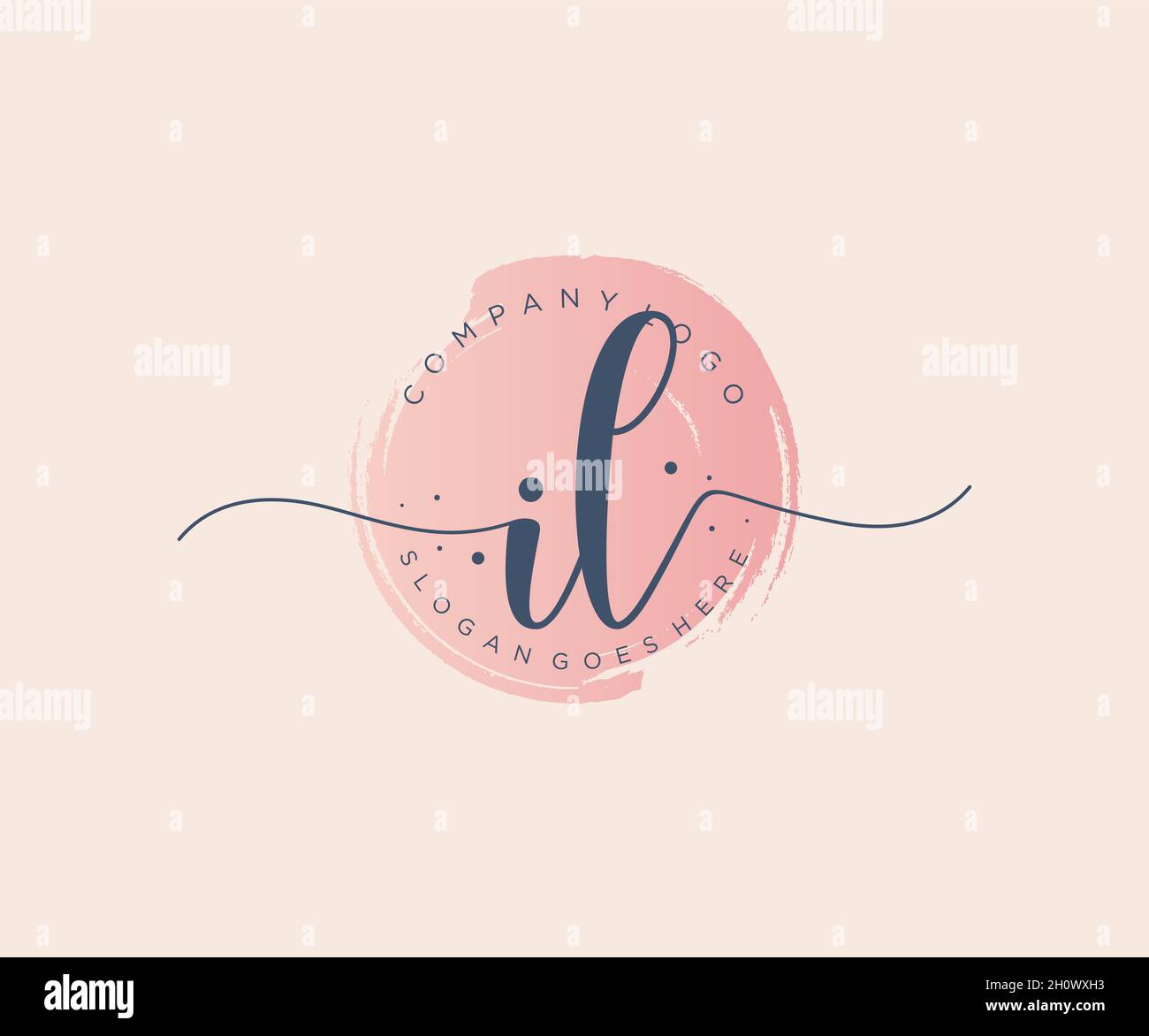 IL feminine logo. Usable for Nature, Salon, Spa, Cosmetic and Beauty ...