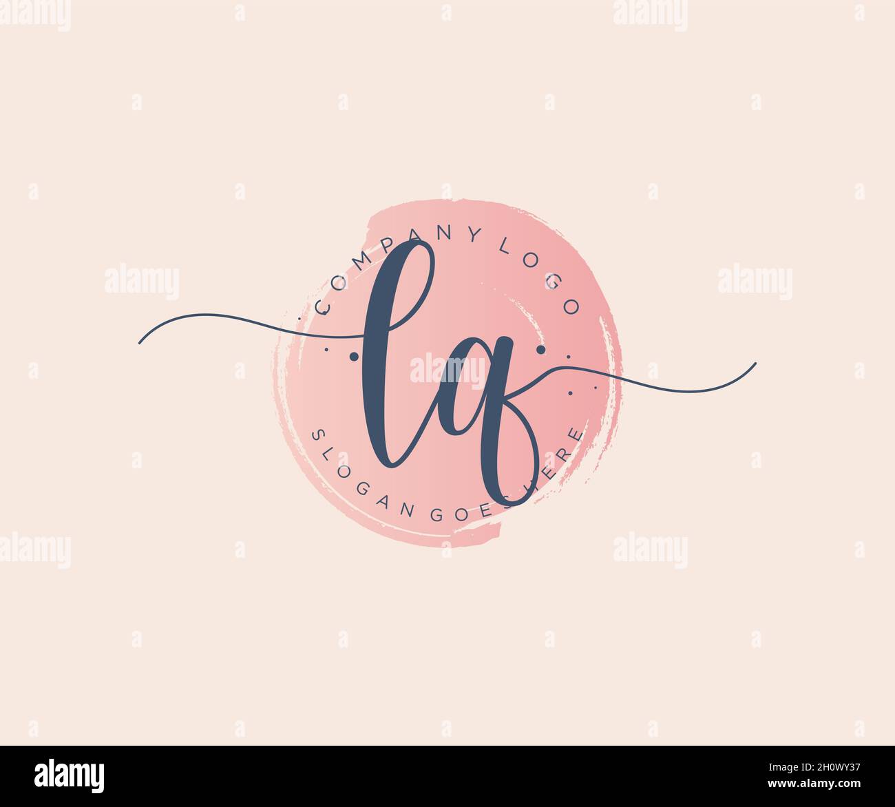 LQ feminine logo. Usable for Nature, Salon, Spa, Cosmetic and Beauty ...
