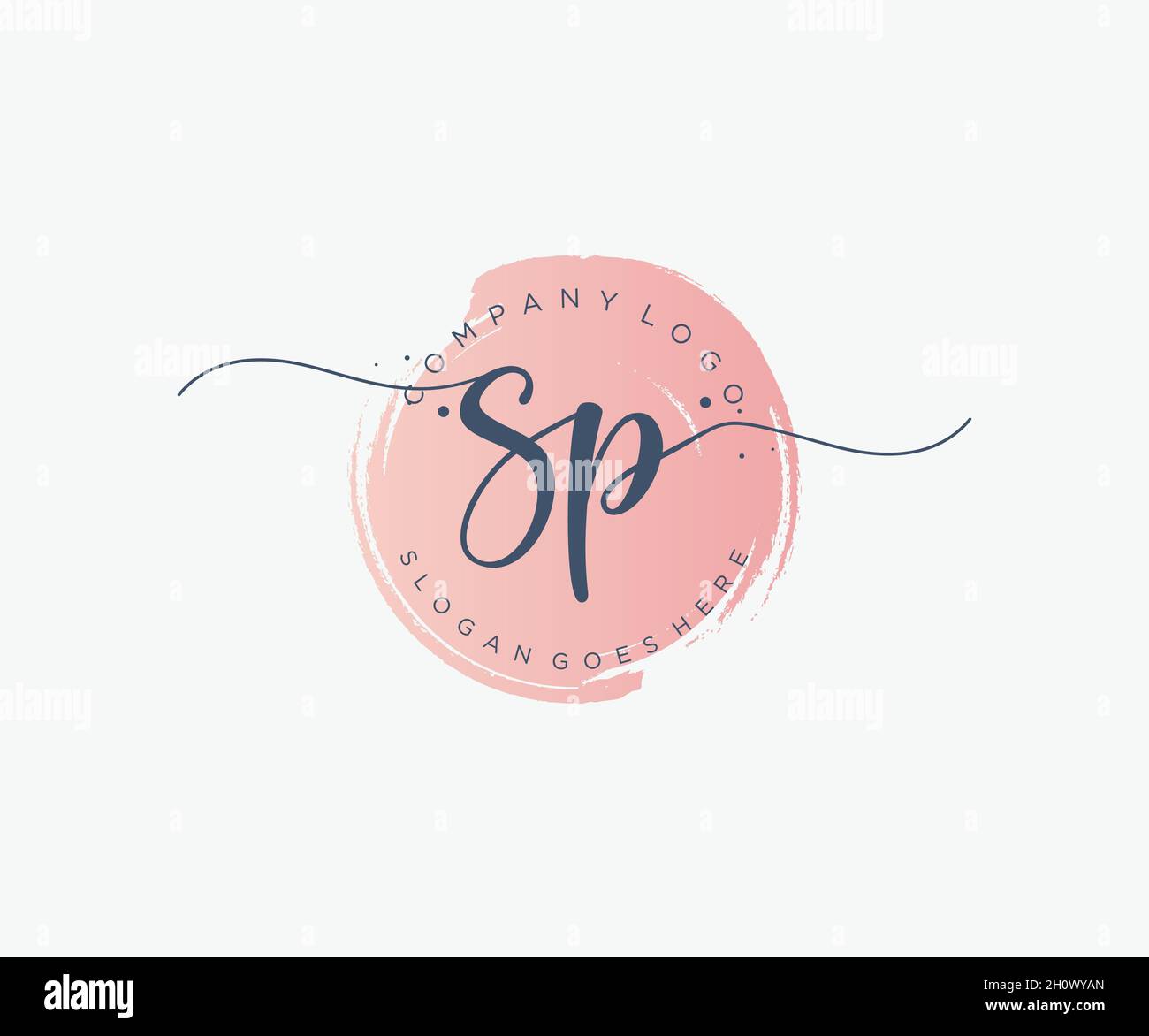 SP feminine logo. Usable for Nature, Salon, Spa, Cosmetic and Beauty ...