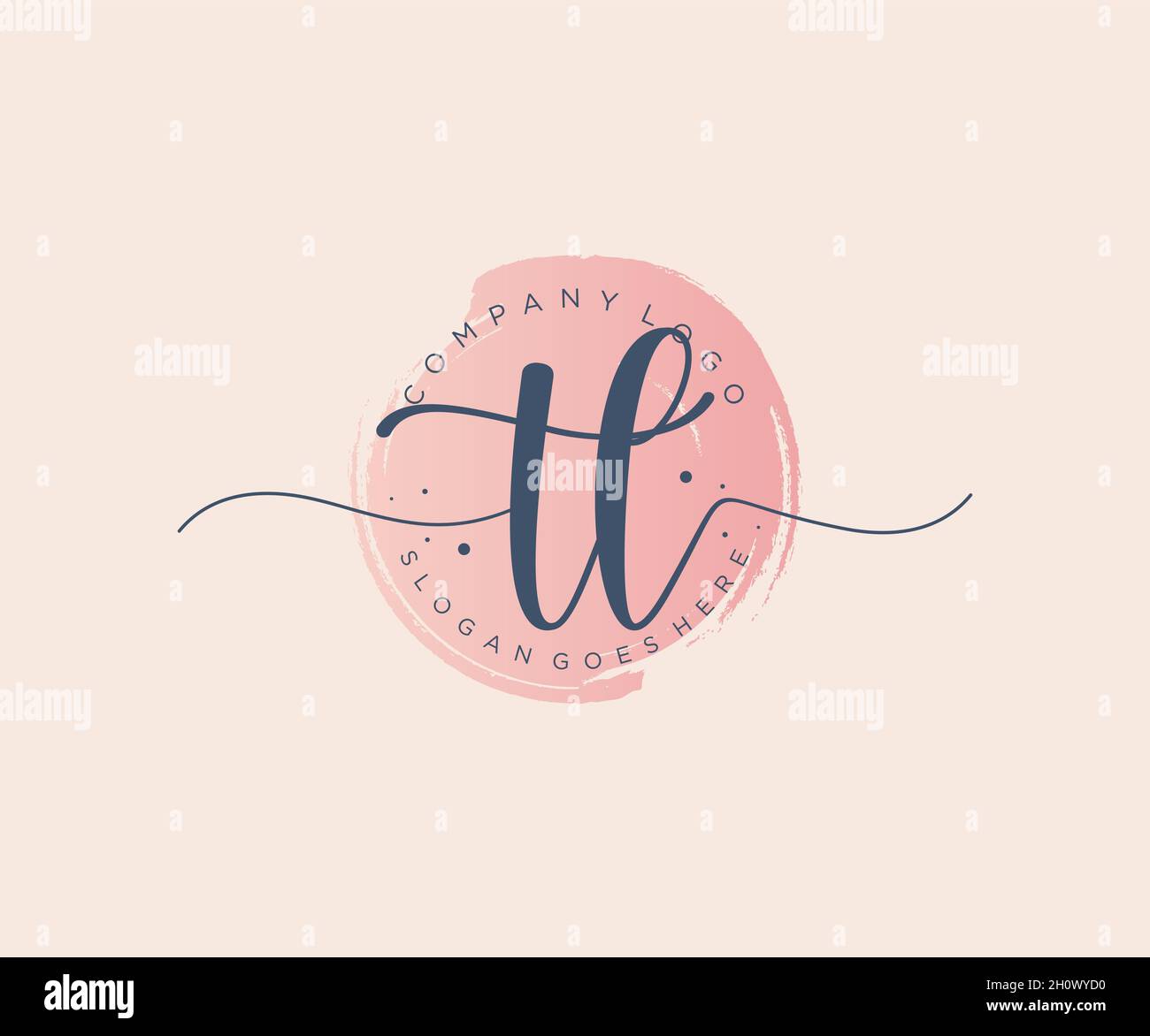 TL feminine logo. Usable for Nature, Salon, Spa, Cosmetic and Beauty ...