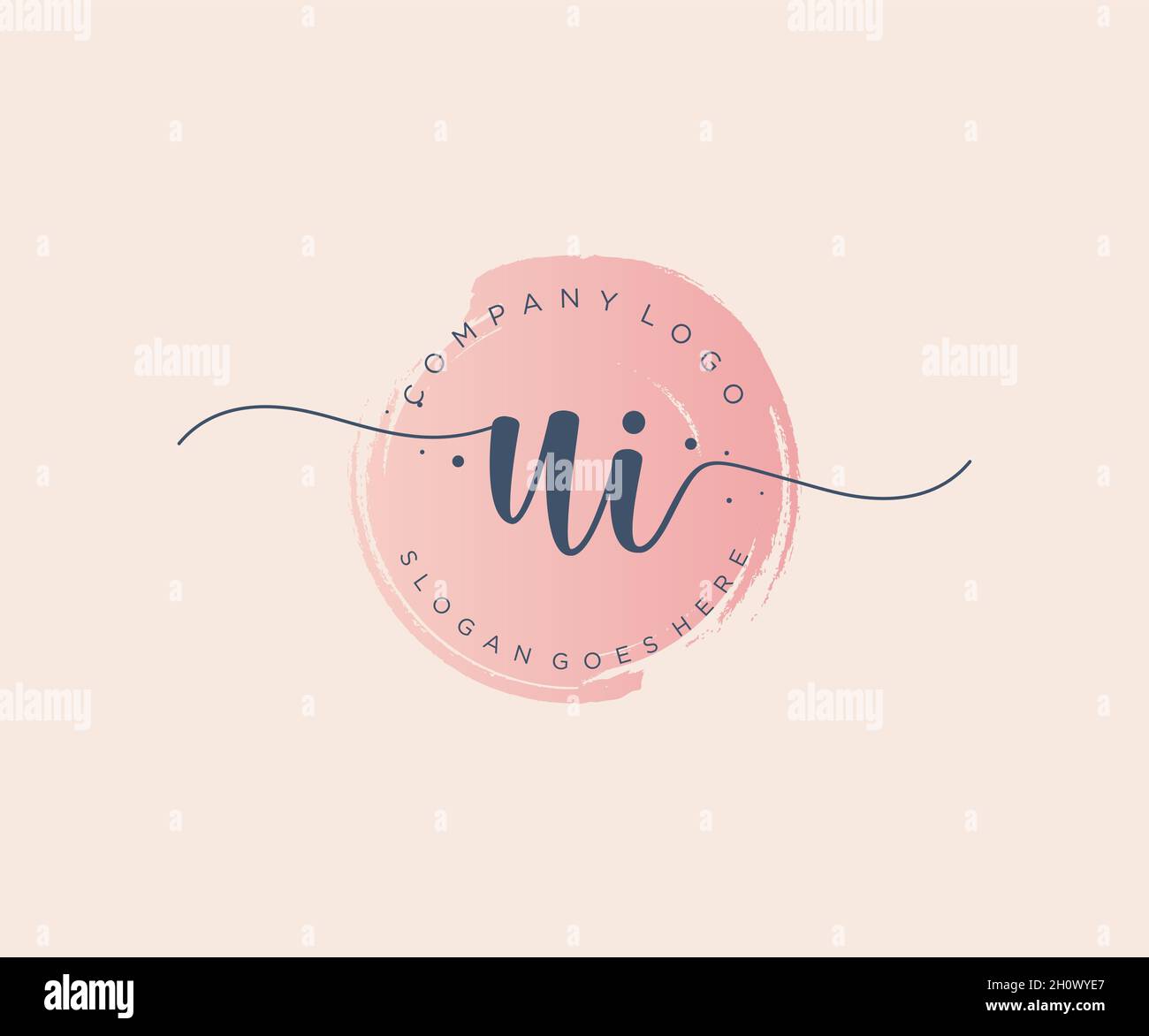 Ui minimal logo Stock Vector Images - Alamy