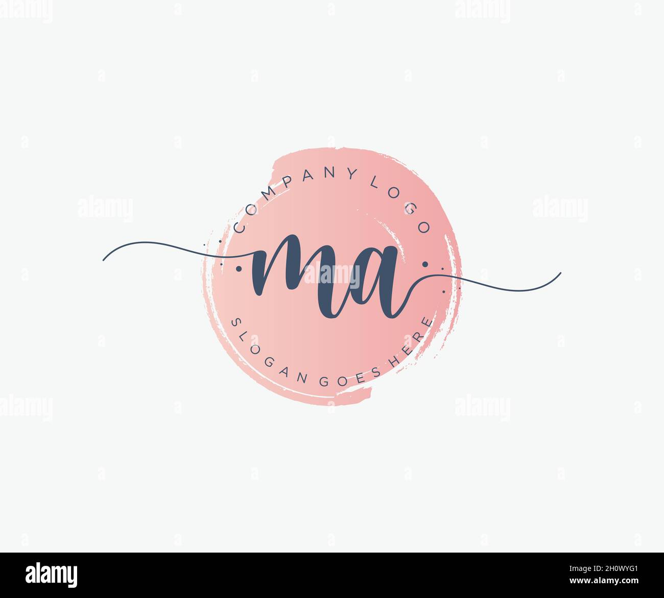 MA feminine logo. Usable for Nature, Salon, Spa, Cosmetic and Beauty ...