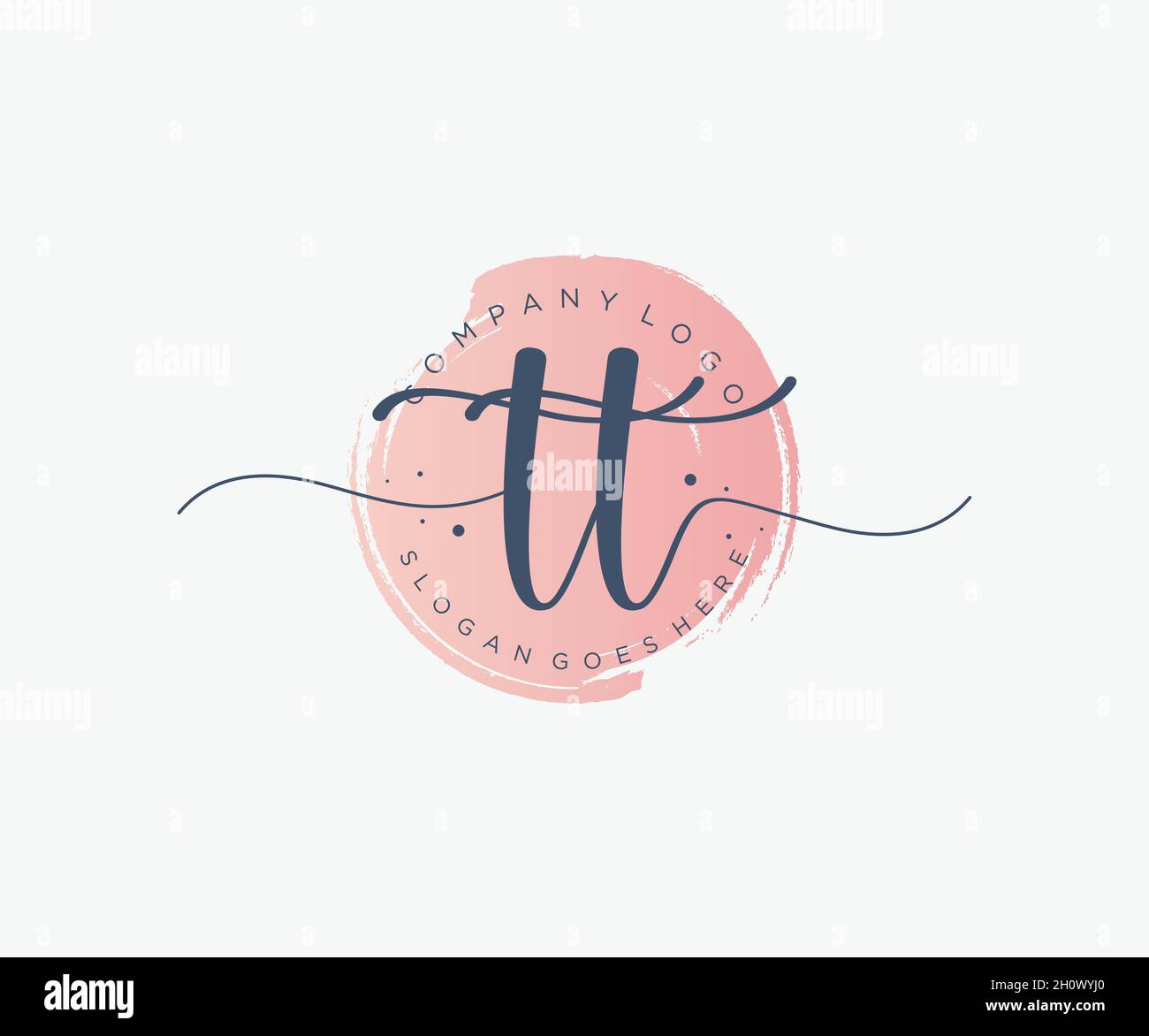 TT feminine logo. Usable for Nature, Salon, Spa, Cosmetic and Beauty ...