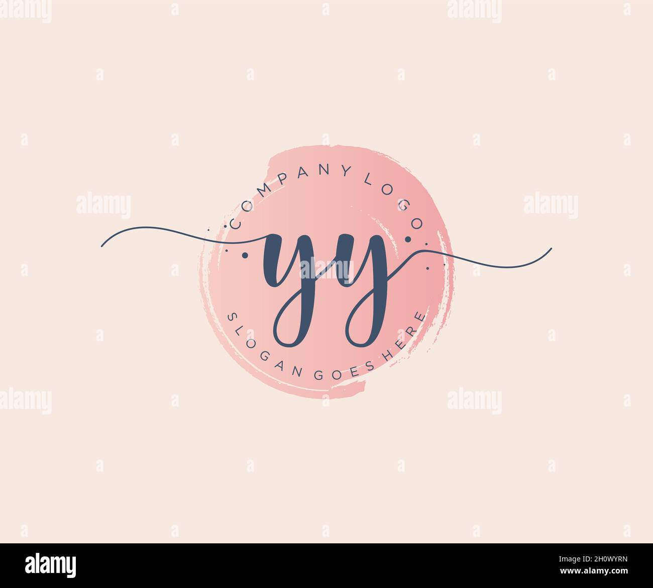 YY feminine logo. Usable for Nature, Salon, Spa, Cosmetic and Beauty ...