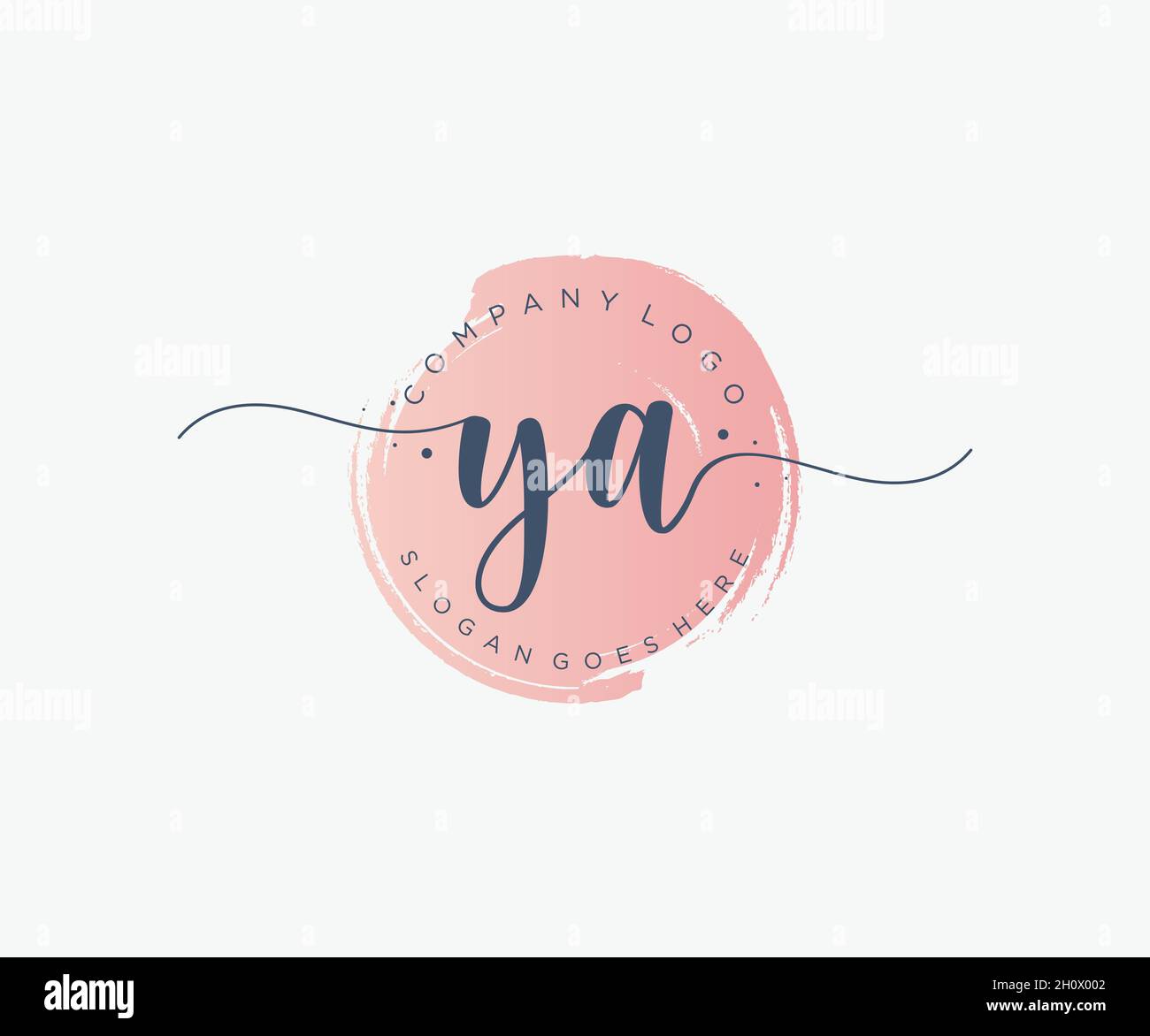 YA feminine logo. Usable for Nature, Salon, Spa, Cosmetic and Beauty ...