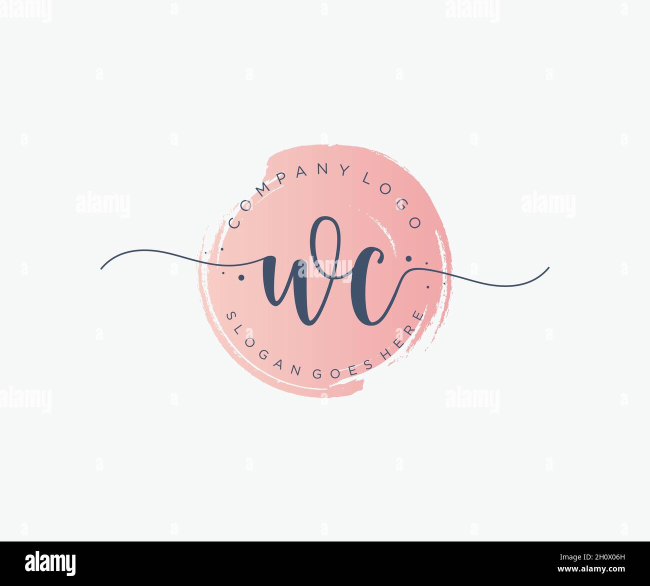WC feminine logo. Usable for Nature, Salon, Spa, Cosmetic and Beauty ...