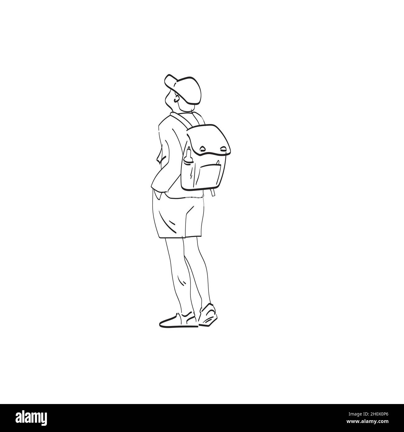 Person Standing Alone Clip Art