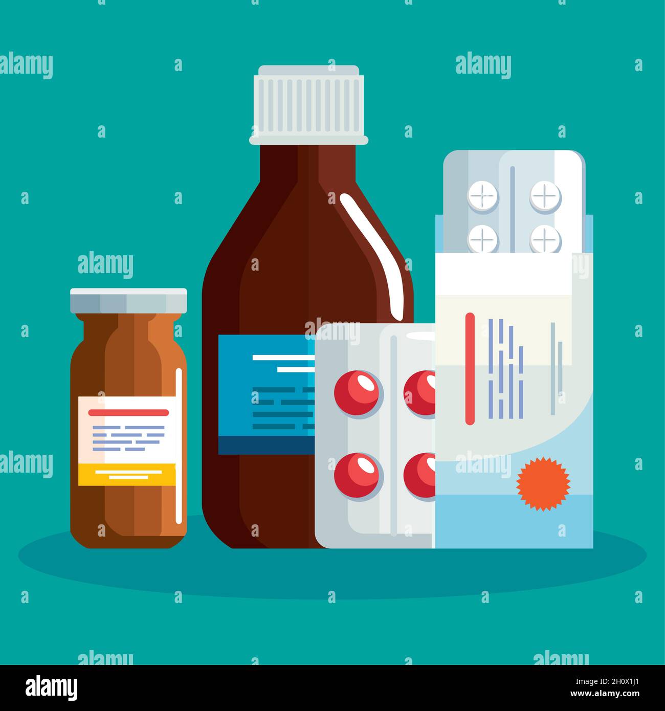 Four pills Stock Vector Images - Alamy