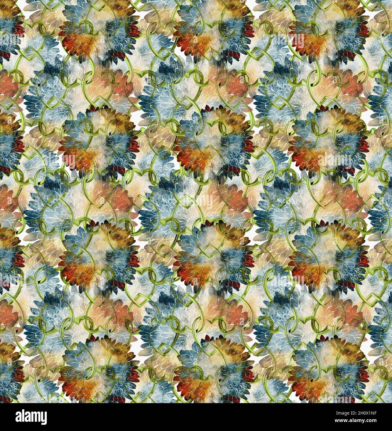 textile fashion prints, modern designs Stock Photo - Alamy