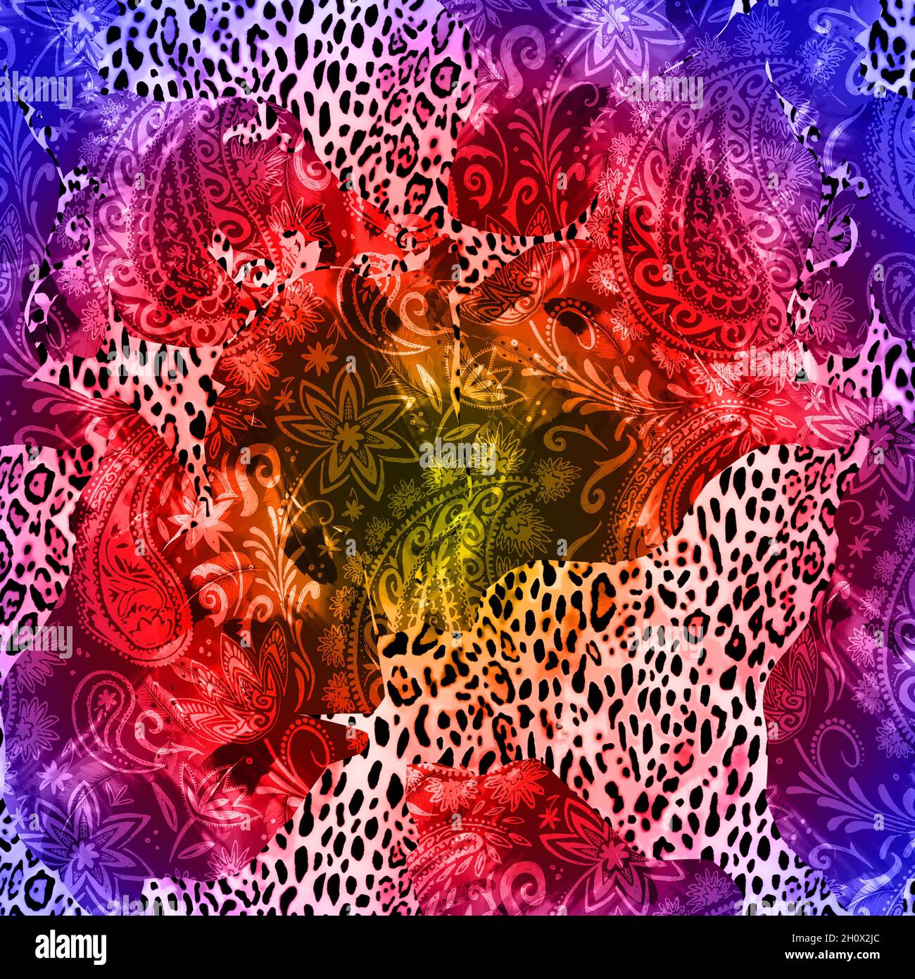 textile fashion prints, modern designs Stock Photo - Alamy