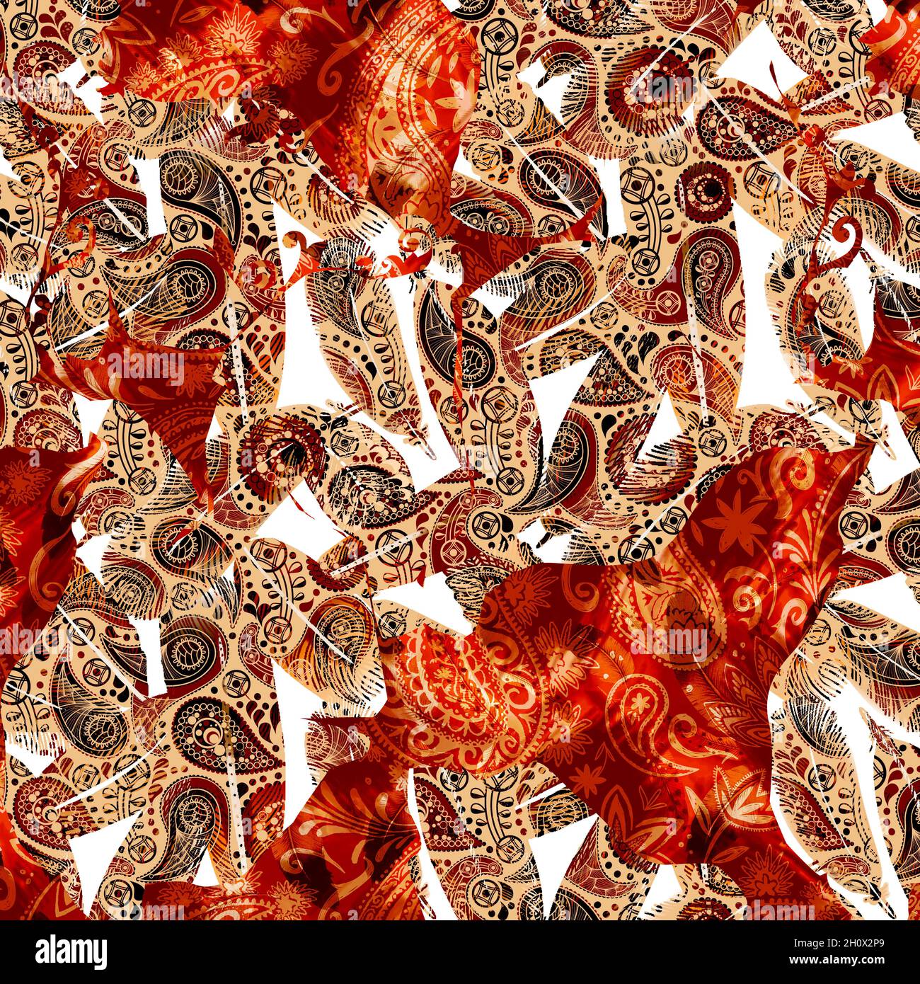 textile fashion prints, modern designs Stock Photo - Alamy