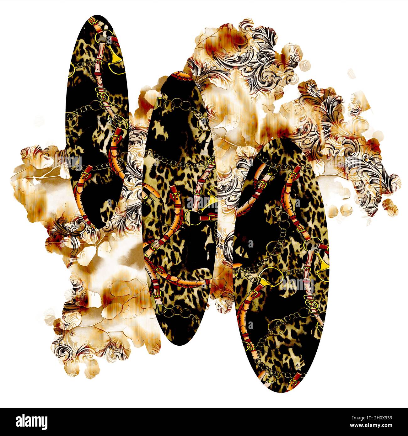 Textile print patterns dress Cut Out Stock Images & Pictures - Alamy