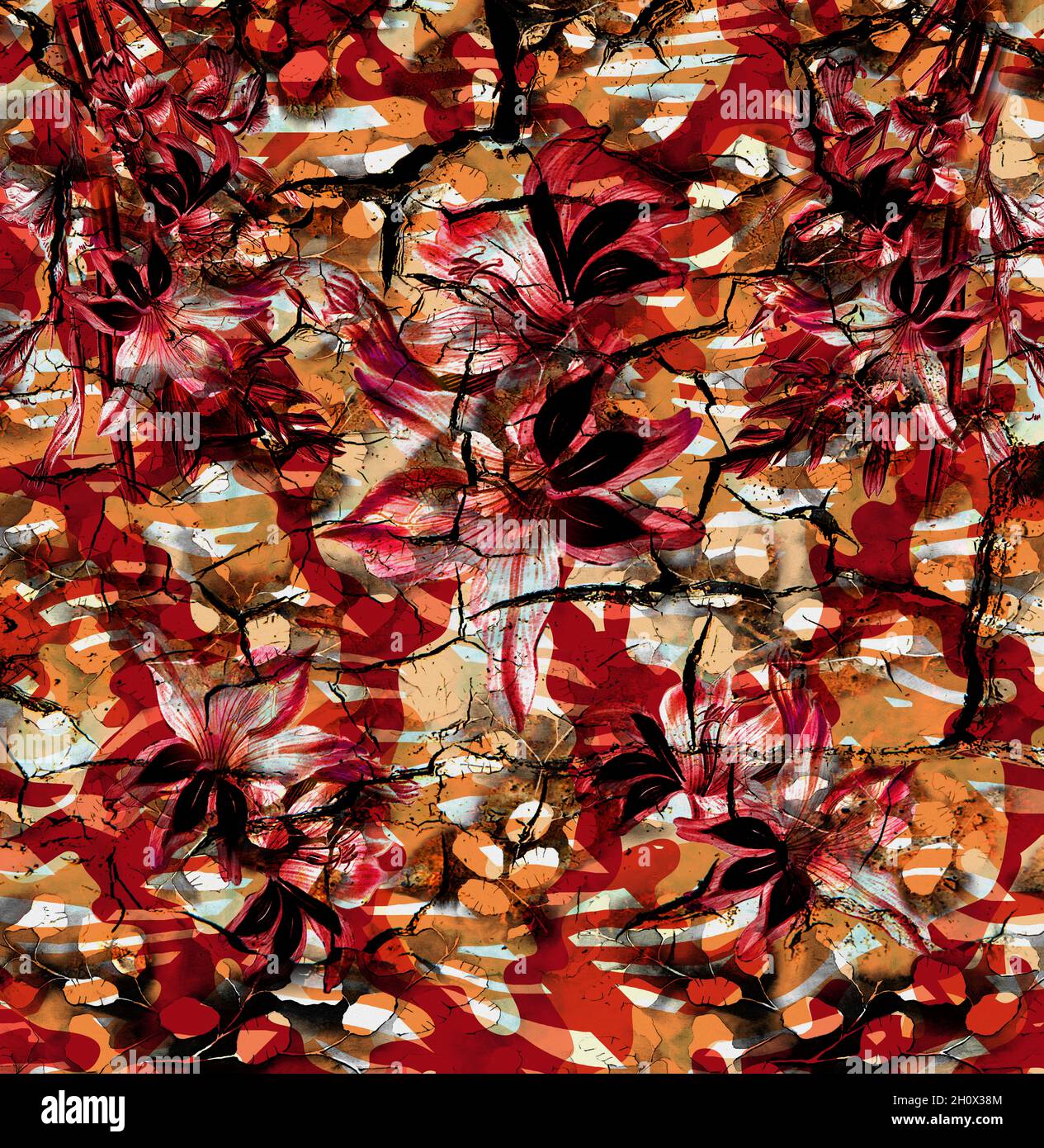 textile fashion prints, modern designs Stock Photo - Alamy