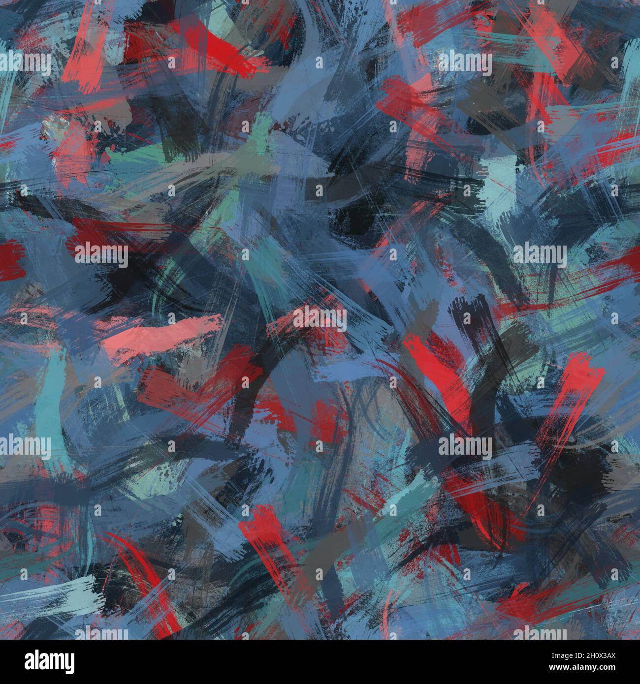 Seamless random faux digital paint stroke pattern print Stock Photo - Alamy