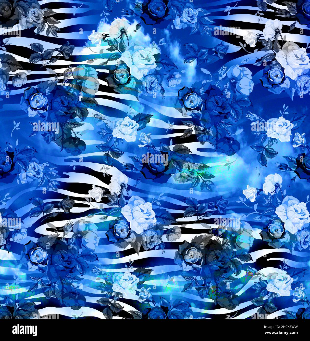 textile fashion prints, modern designs Stock Photo - Alamy