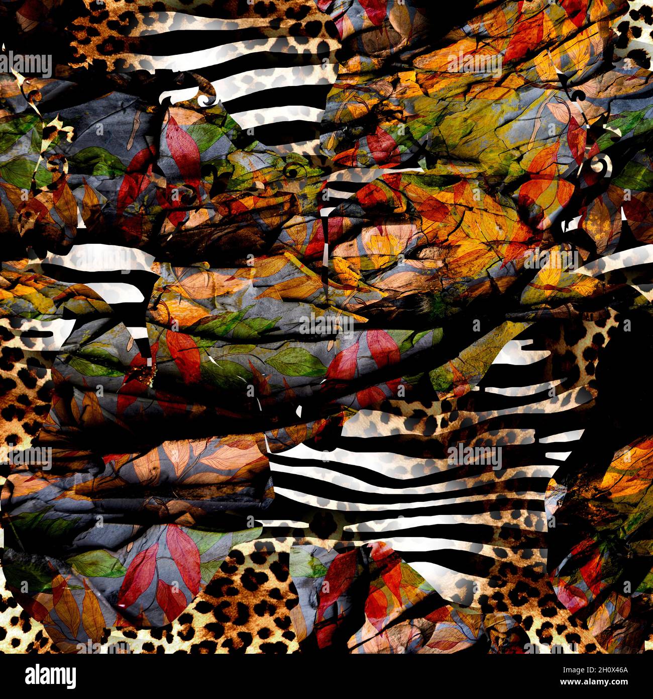 textile fashion prints, modern designs Stock Photo - Alamy