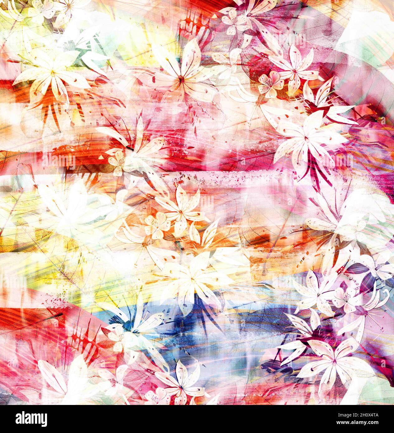 textile fashion prints, modern designs Stock Photo - Alamy