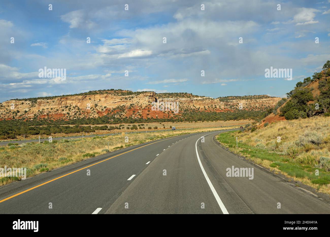 Landscape with I-70 in central Utah Stock Photo - Alamy