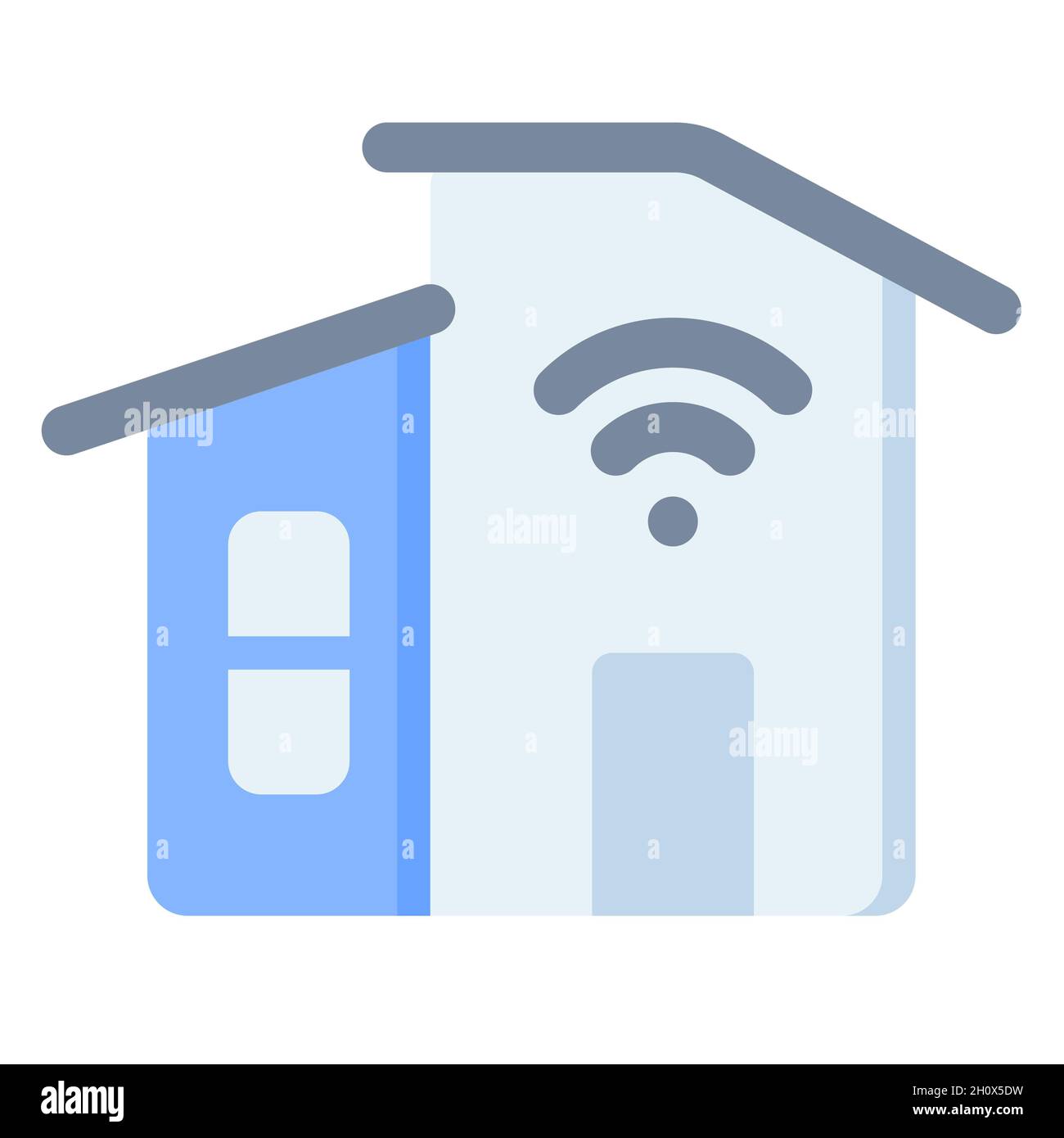 smart home wifi iot single isolated icon with flat style vector ...