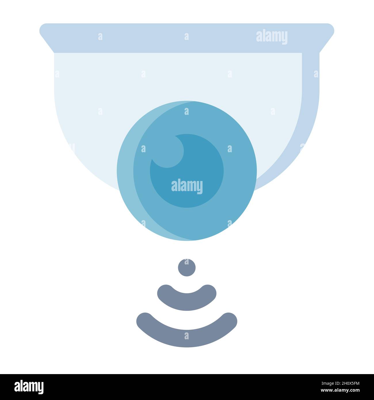 smart cctv camera wifi security single isolated icon with flat style ...