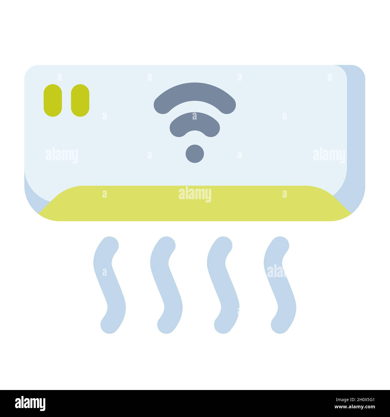 ac air conditioning single isolated icon with flat style vector ...