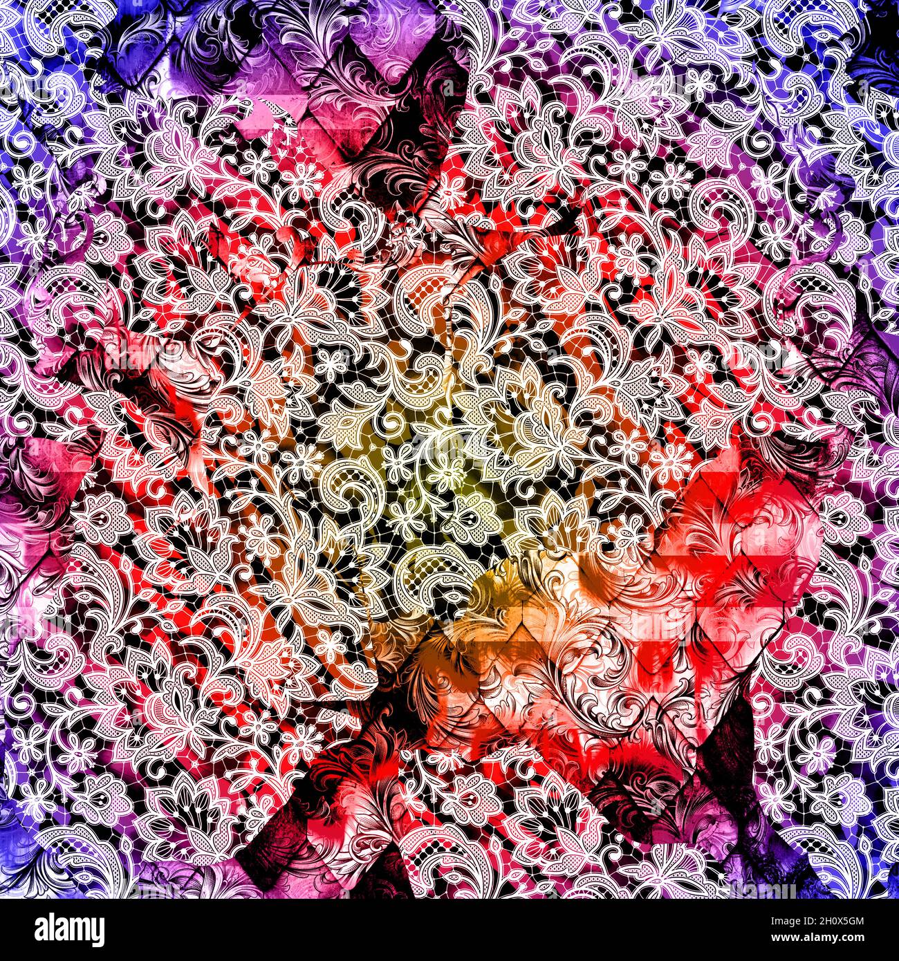 textile fashion prints, modern designs Stock Photo - Alamy