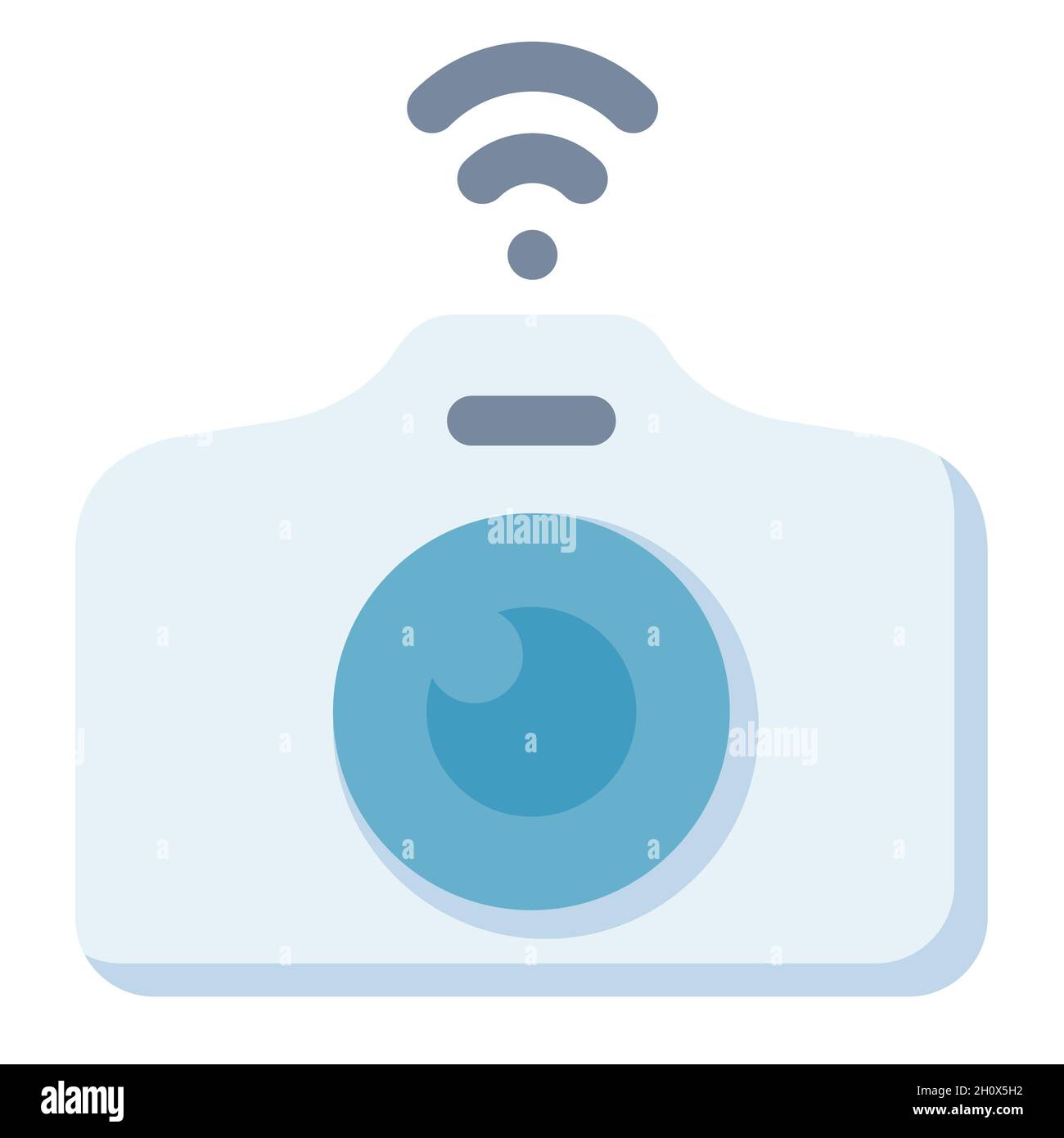 photography camera wireless iot single isolated icon with flat style ...