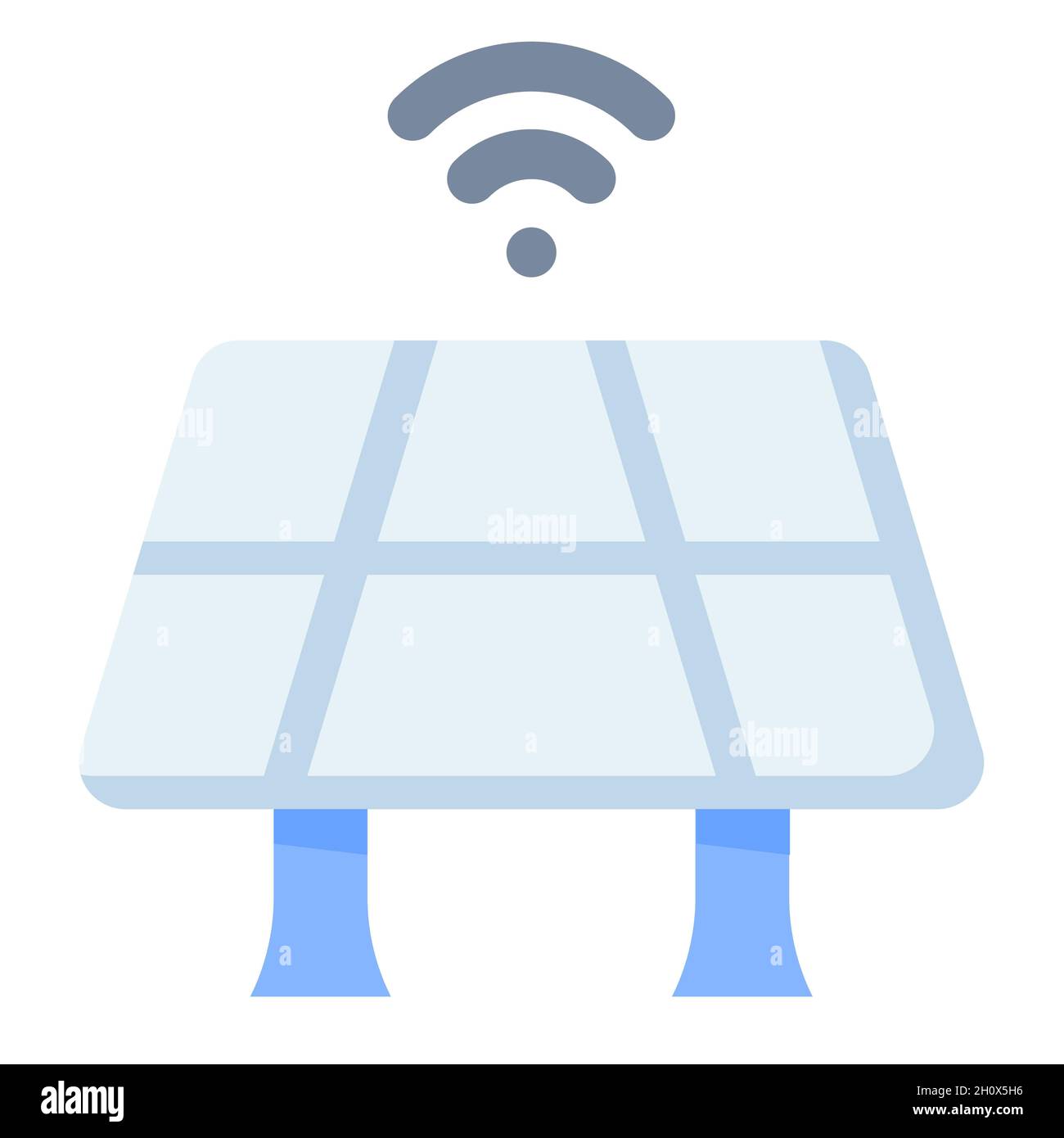 solar panel energy single isolated icon with flat style vector ...