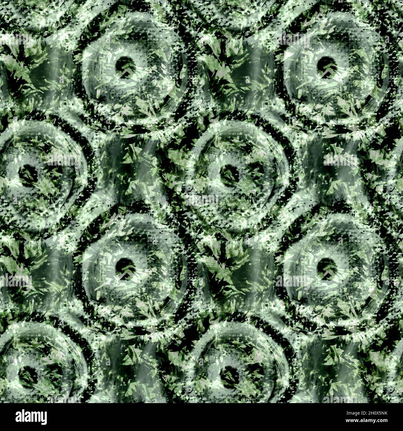 Forest green jungle nature texture. Seamless foliage leaf 2 tone design ...