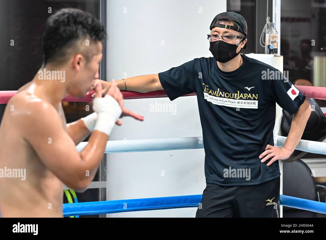 Yokohama, Kanagawa, Japan. 12th Oct, 2021. (L-R) Takuma Inoue, Shingo ...