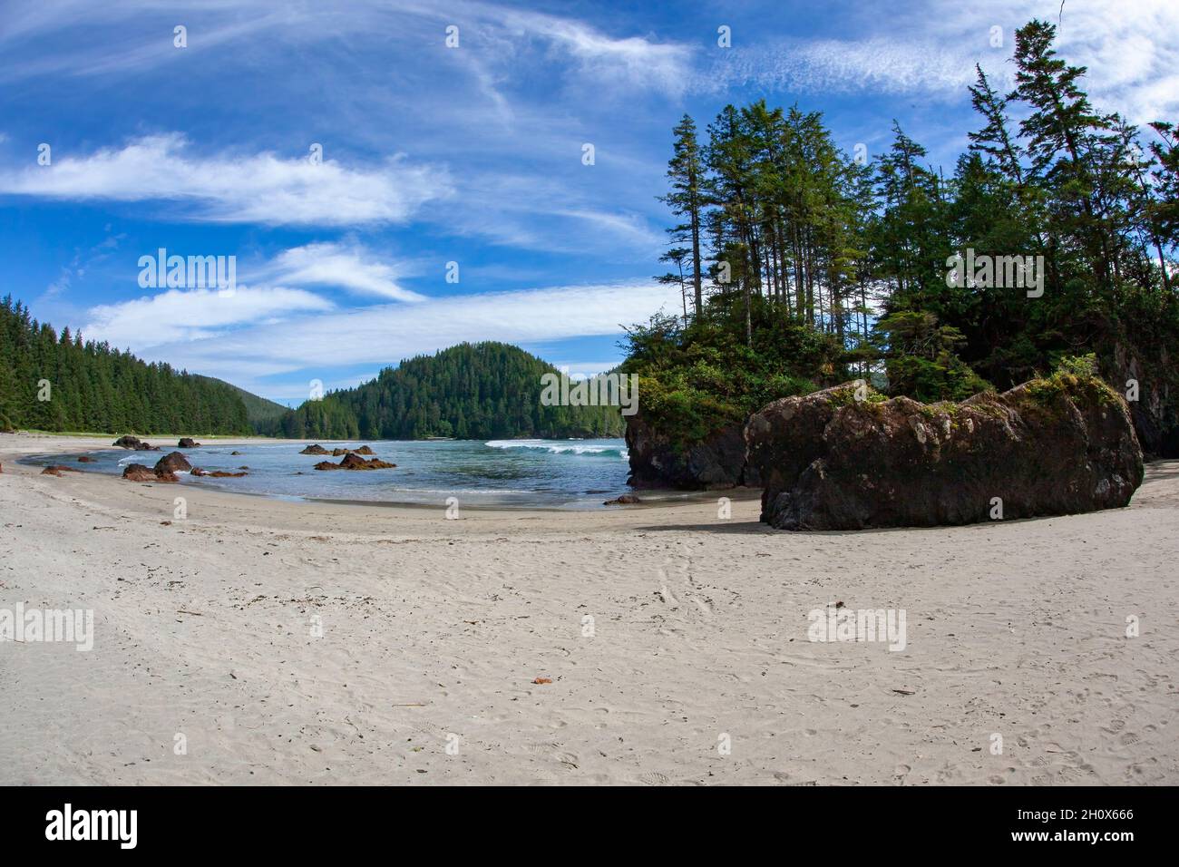 Beach at San Josef Bay, Cape Scott Provincial Park, Vancouver Island ...