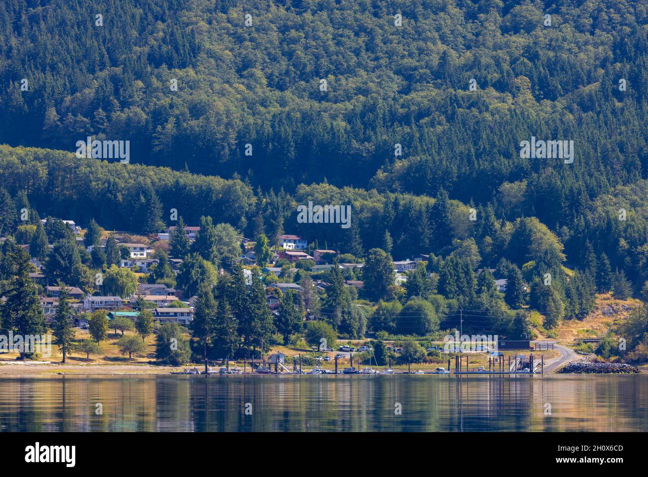 Scenic landscape near Port Alice - Vancouver Island, British Columbia ...