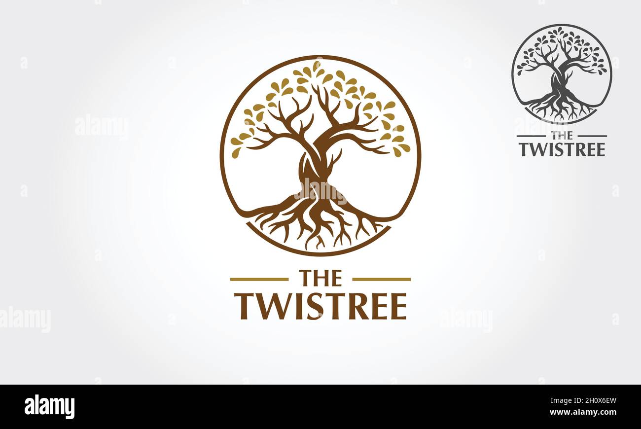 The Twistree Vector Logo Template. The main symbol of the logo is a ...