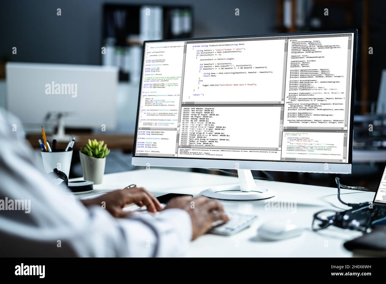 Young african geek using hi-res stock photography and images - Alamy