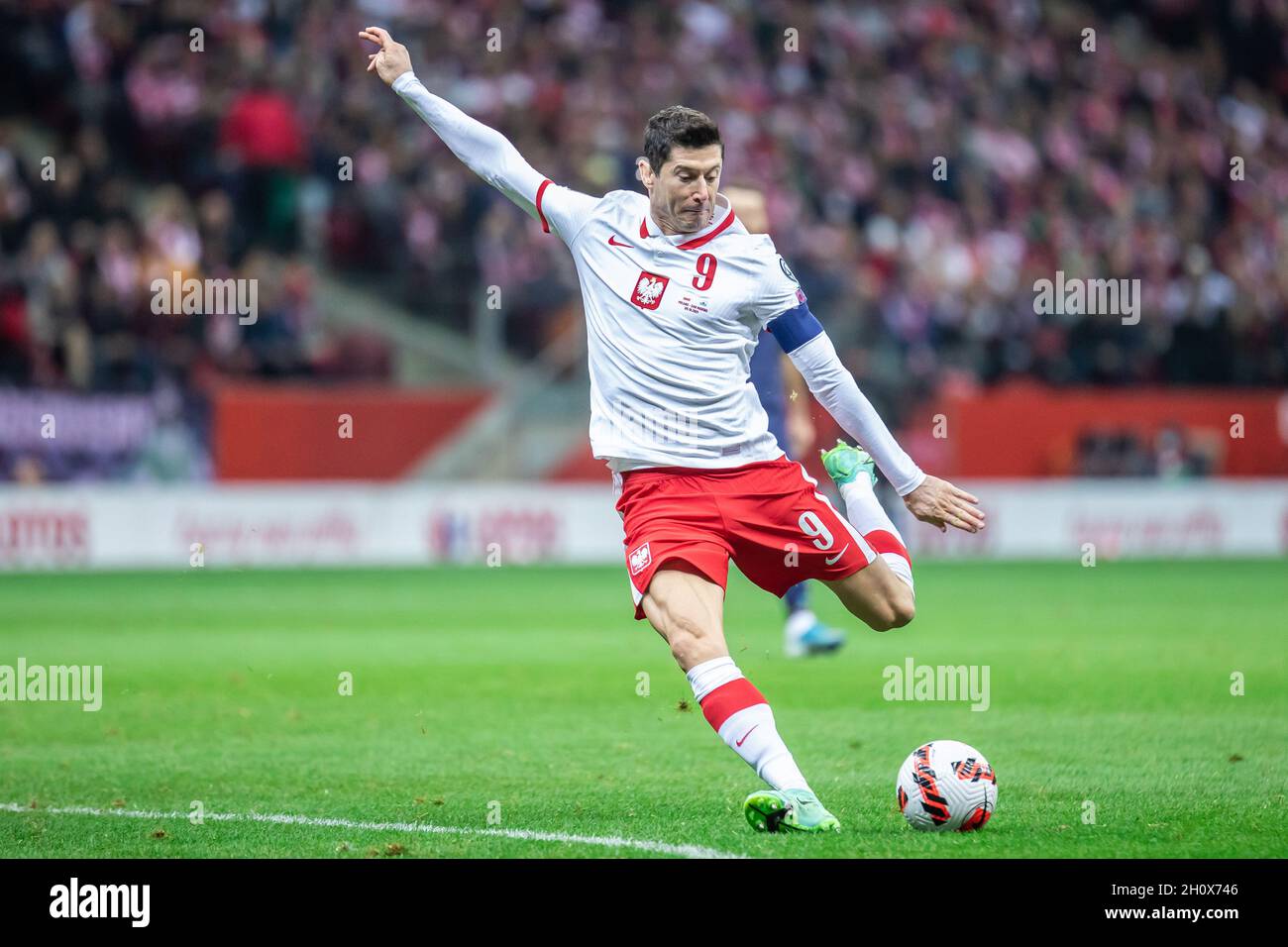 Robert Lewandowski of Poland seen in action during the FIFA World Cup ...